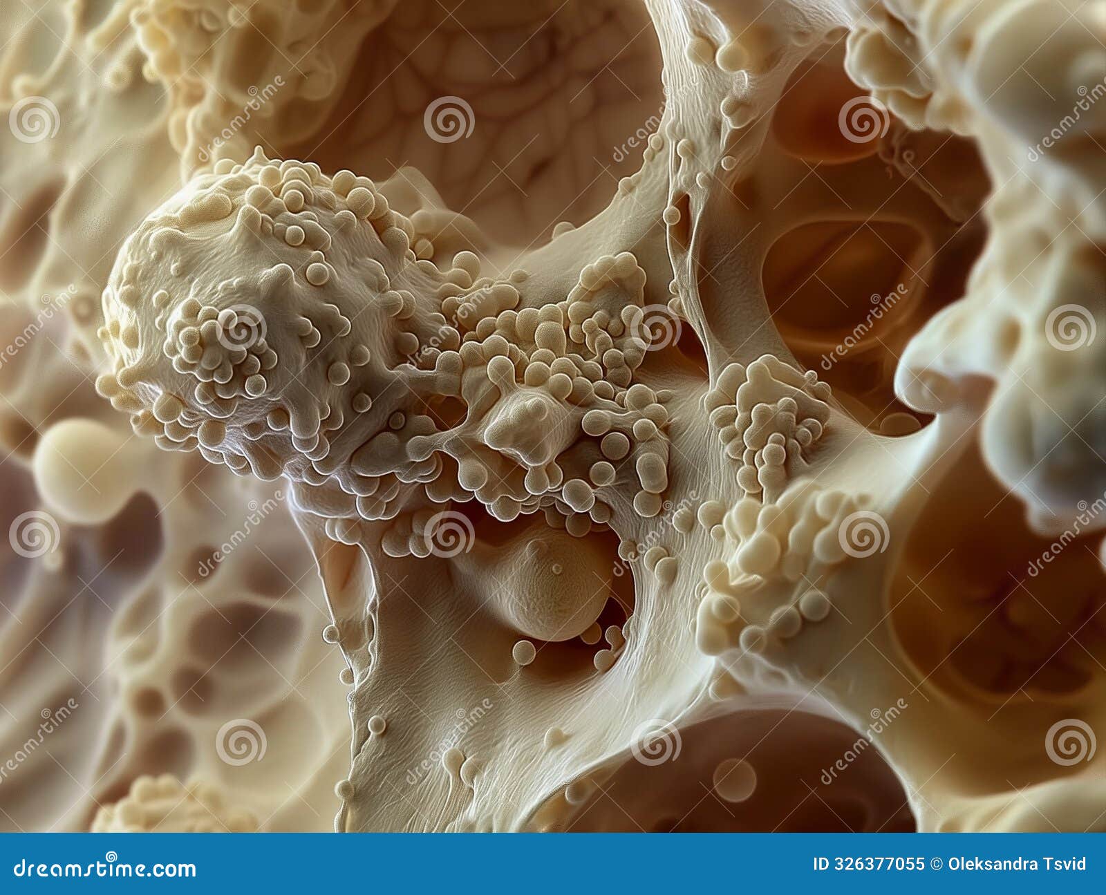 Human Skin Cells Under a Microscope Stock Image - Image of ...