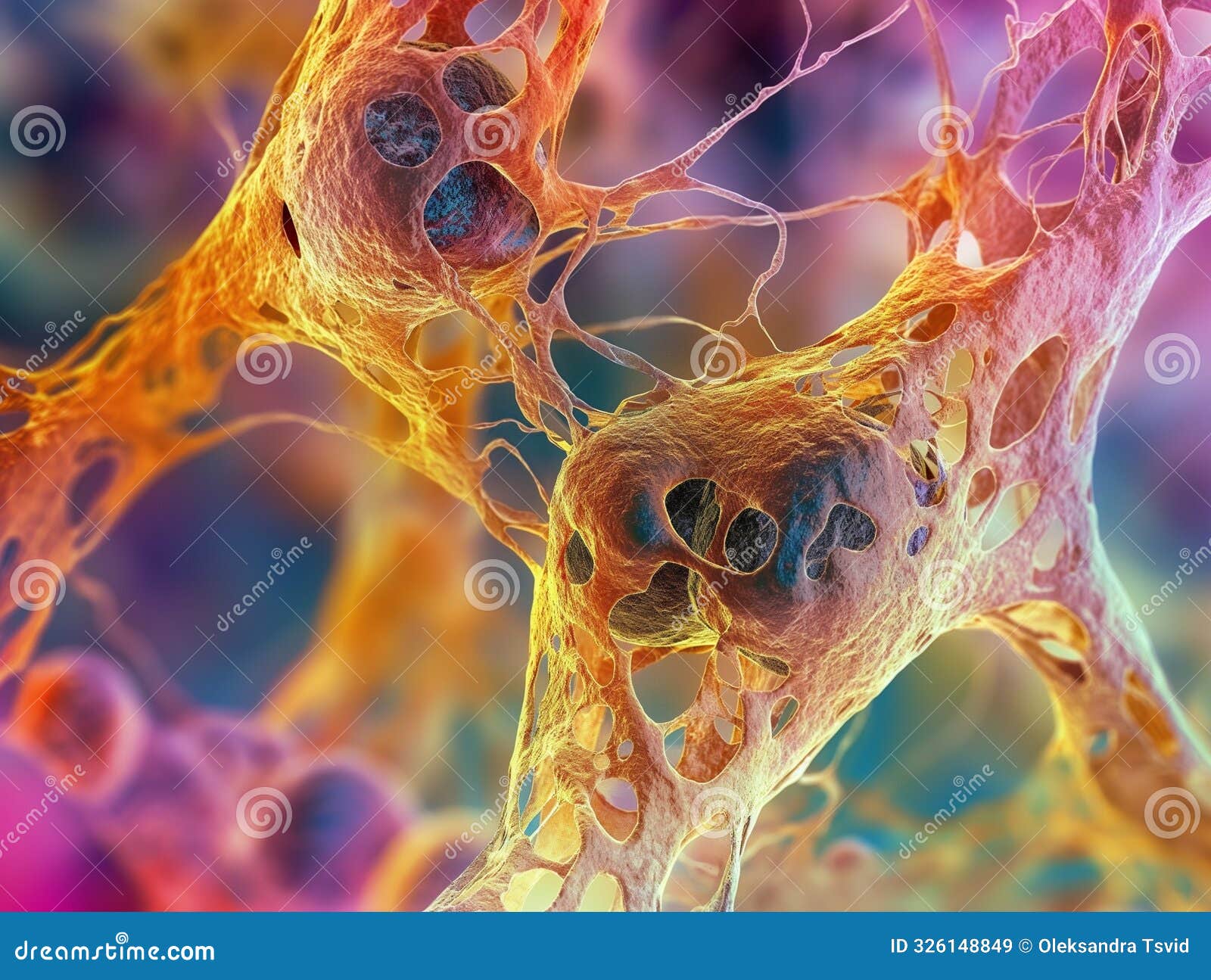 Human Skin Cells Under a Microscope Stock Image - Image of gland, body ...