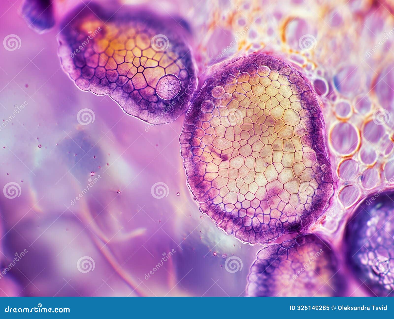 Human Skin Cells Under a Microscope Stock Image - Image of epithelium ...