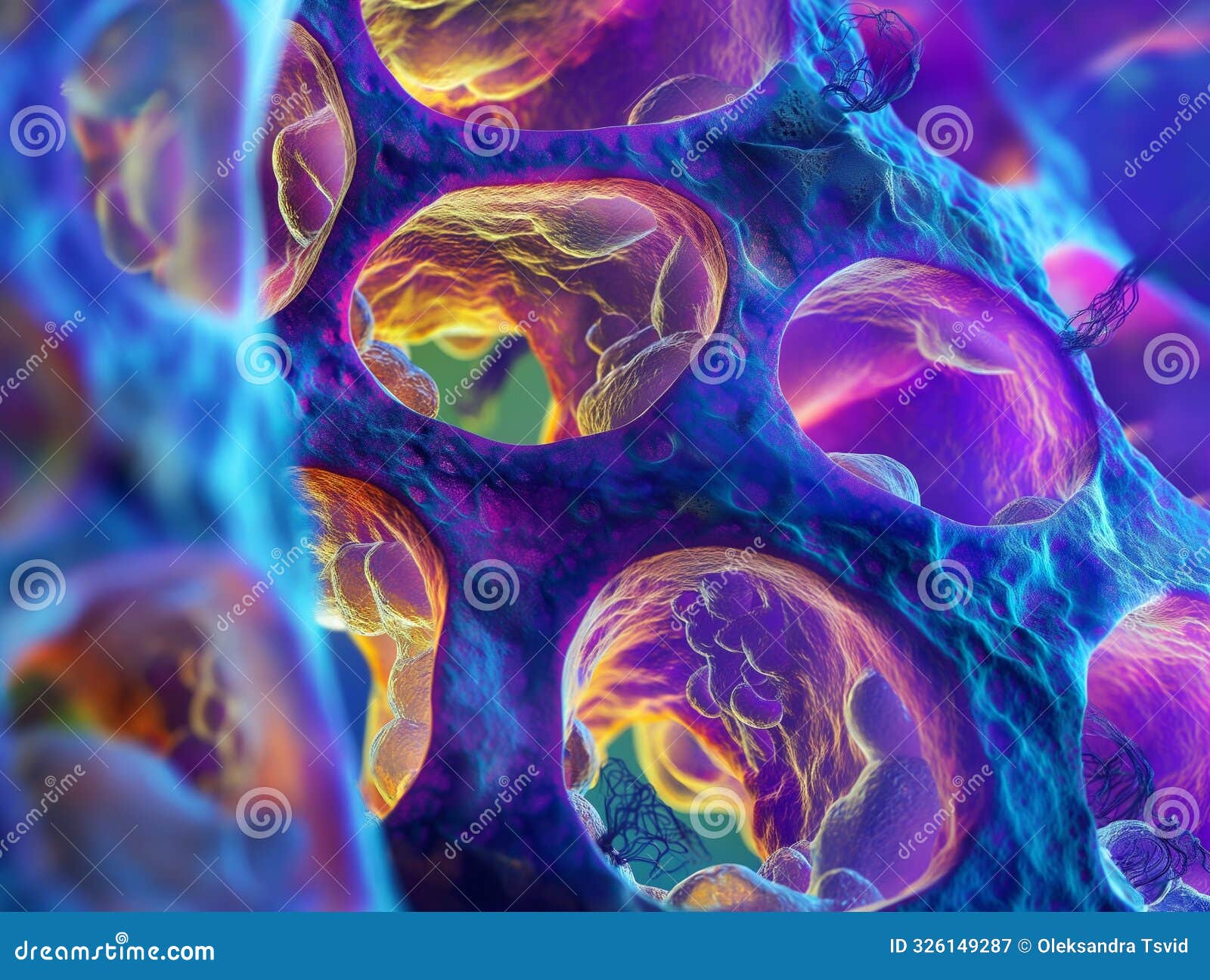 Human Skin Cells Under a Microscope Stock Image - Image of cell ...