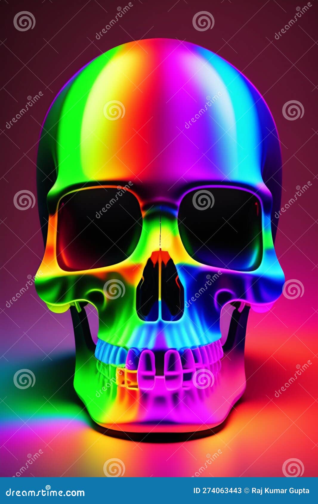 Human Skull Red Flame and Wallpaper. Ai Generated. Stock Illustration ...