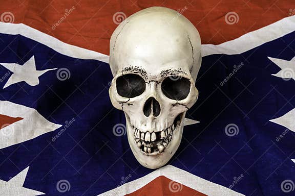 Human Skull stock photo. Image of confederate, head, conflict - 66093932