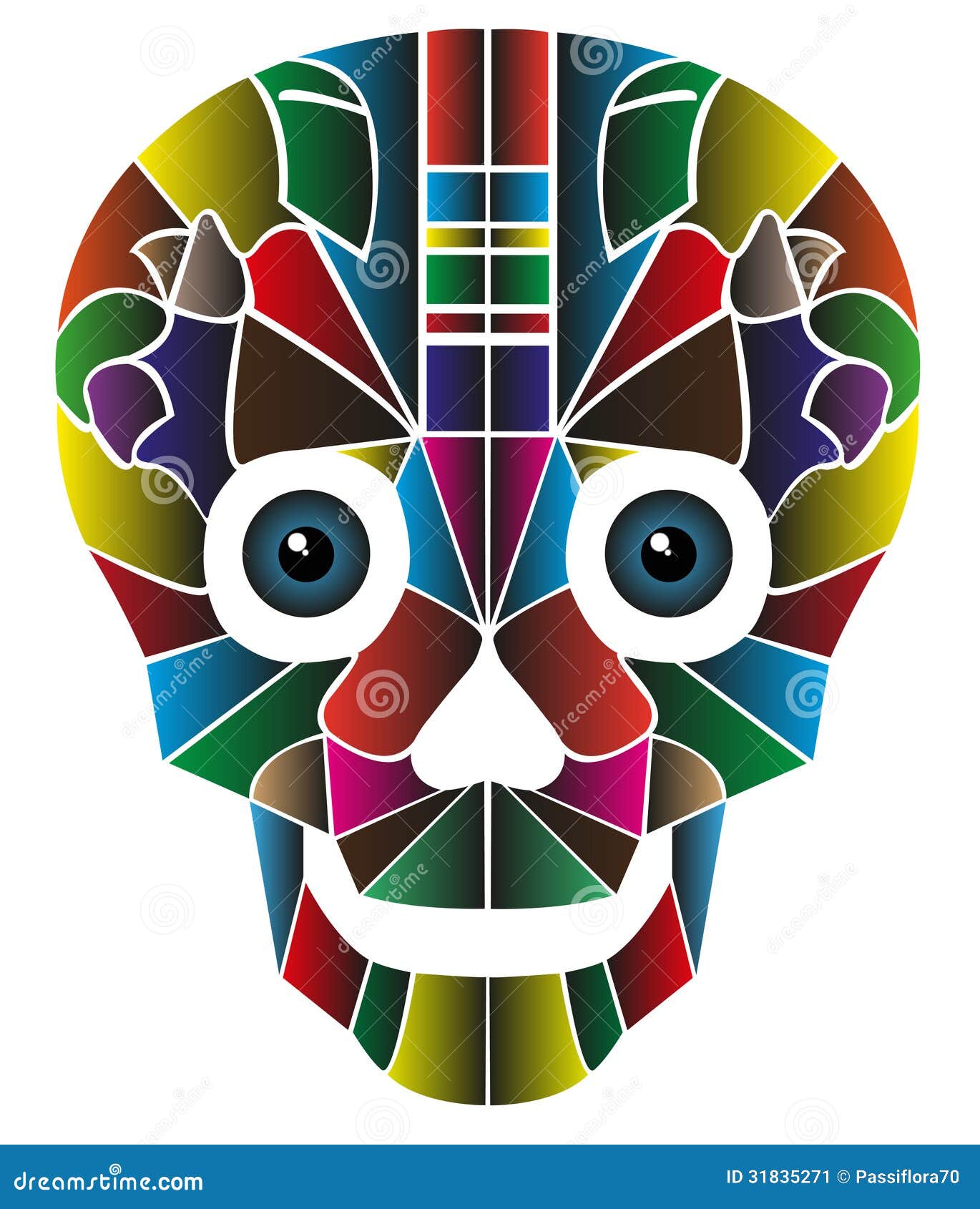 Human skull stock illustration. Illustration of look - 31835271