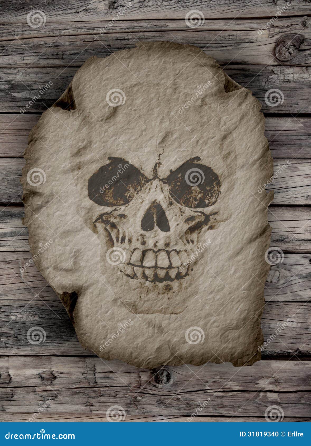 An Human Skull on an Old Papyrus Stock Photo - Image of skull, ancient ...