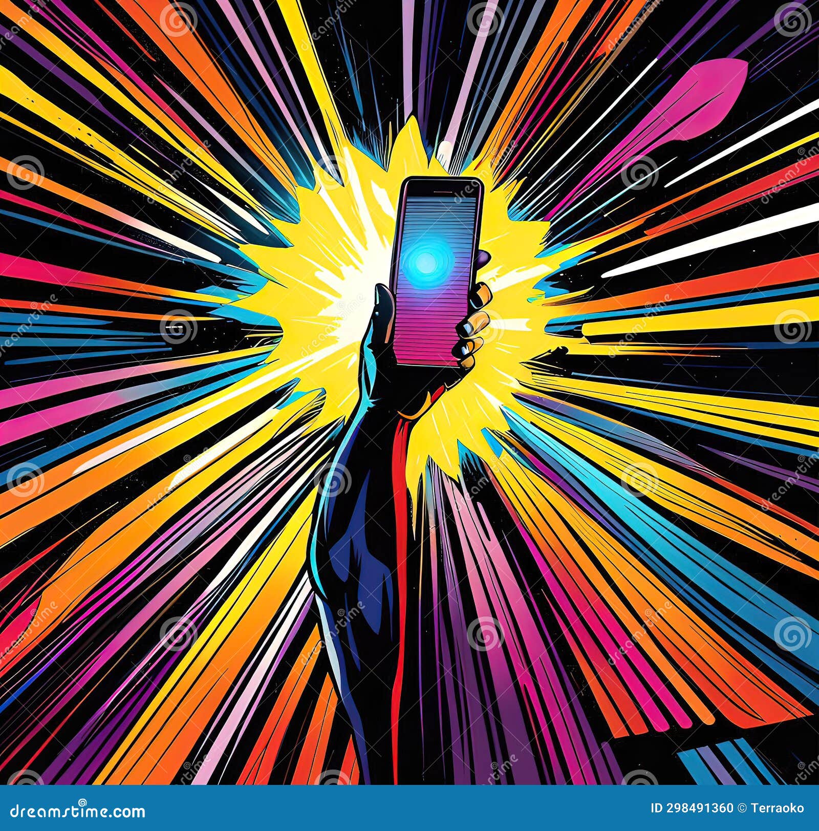 Human and Smartphone Relationship Concept for Design, Vector ...