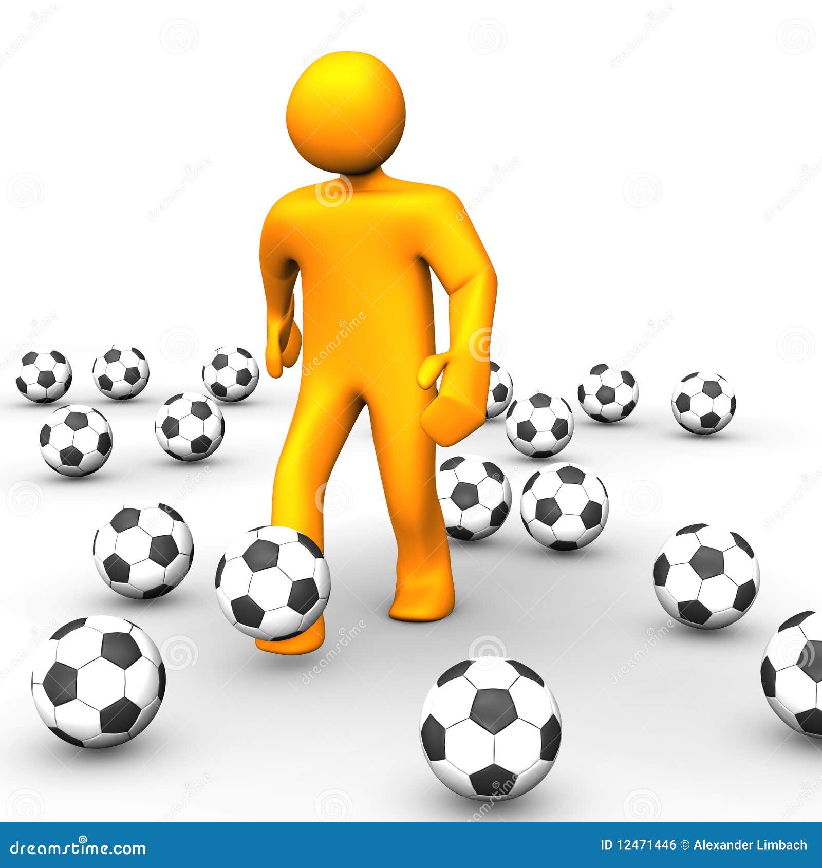 Many Footballs Royalty-Free Stock Photography | CartoonDealer.com #24100901