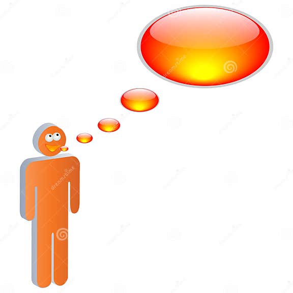 Human speaking stock vector. Illustration of banner, communicate - 6913909