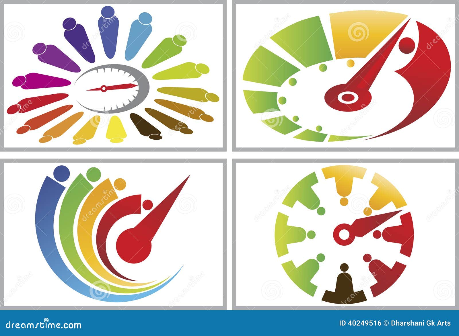 Collection Human Life Logos Speed Stock Illustrations – 2 Collection ...