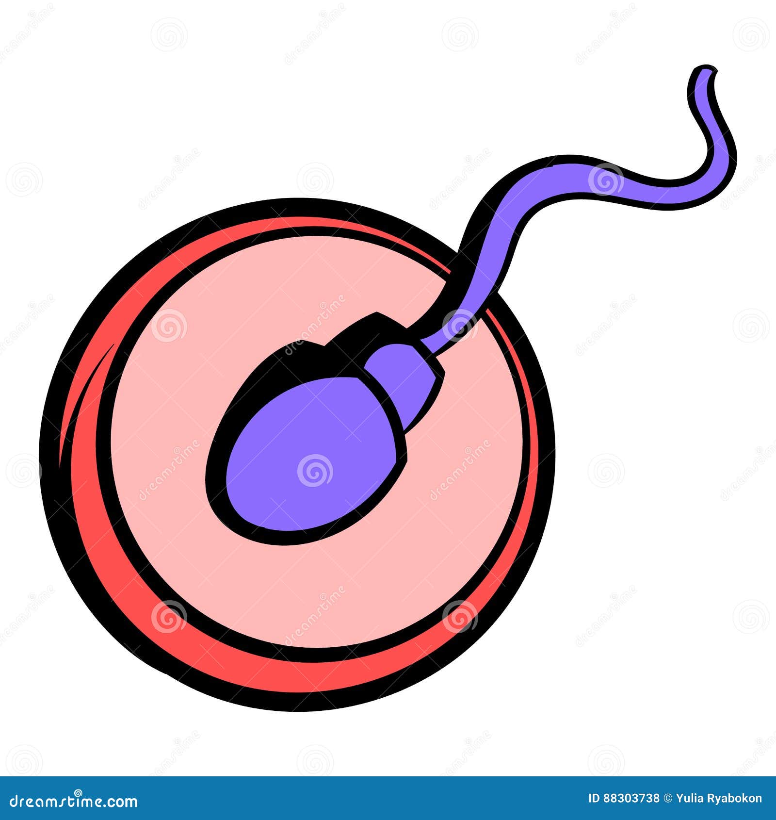 Human Sperm Cell Icon, Icon Cartoon Stock Vector - Illustration of ...