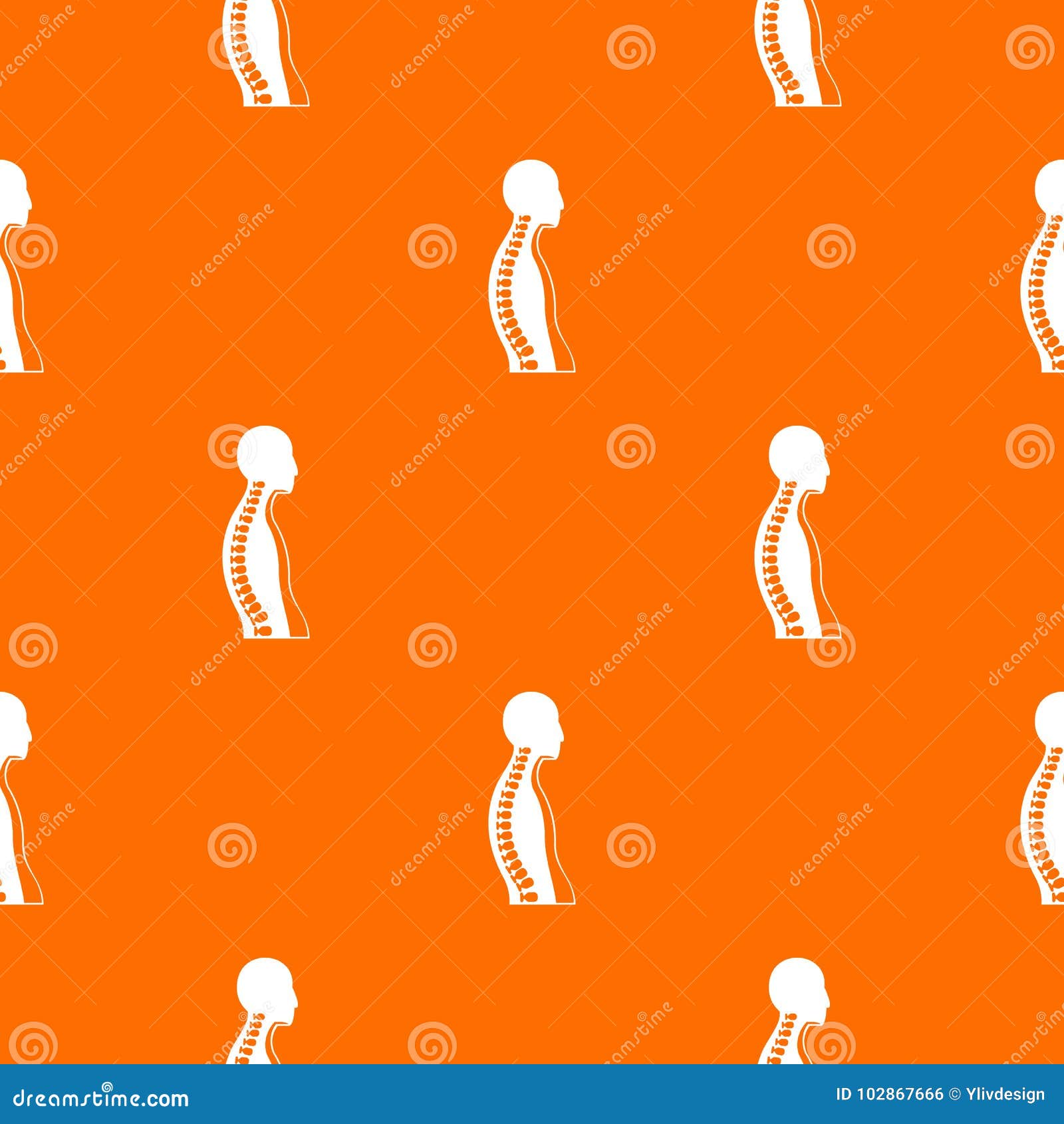 Human Spine Pattern Seamless Stock Vector - Illustration of seamless ...
