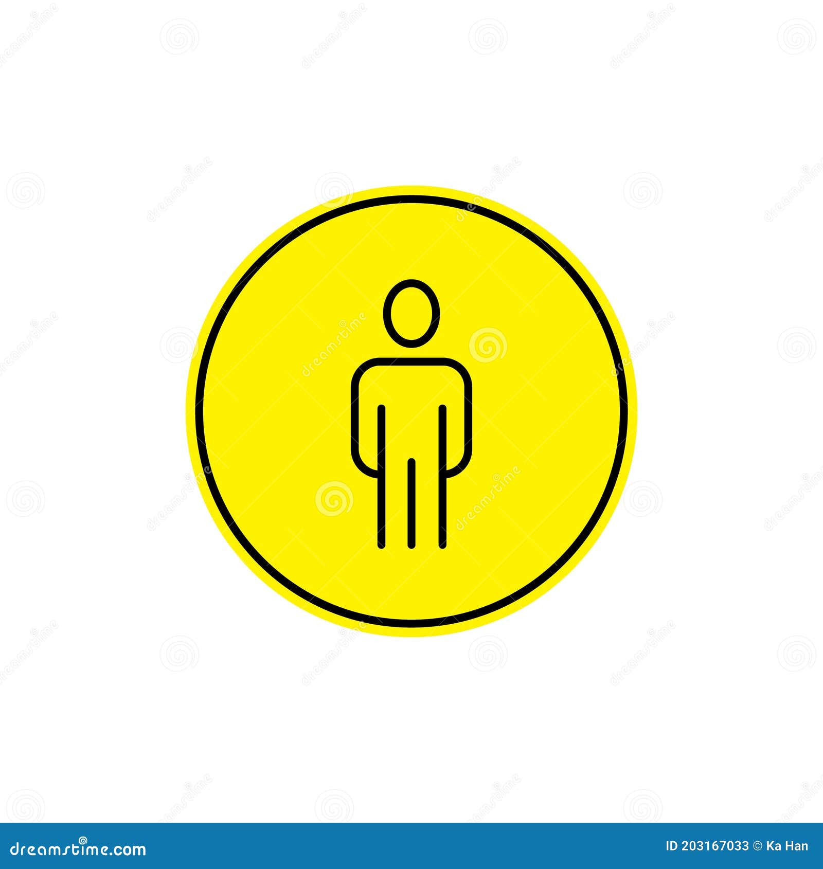 Human Standing Icon Vector in Flat Style. Man Symbol Illustration Stock ...