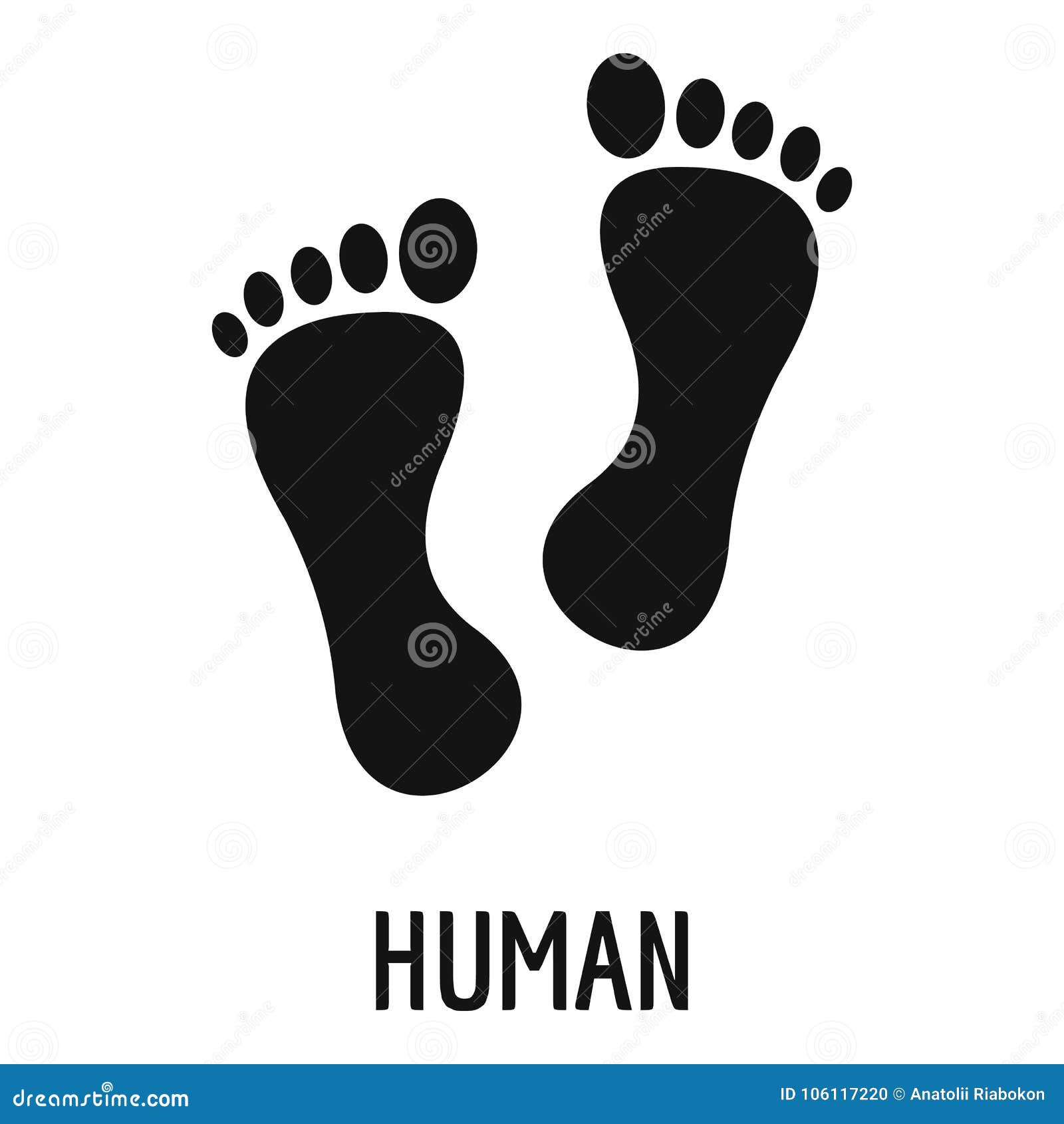 Human Step Icon, Simple Style. Stock Vector - Illustration of foot ...