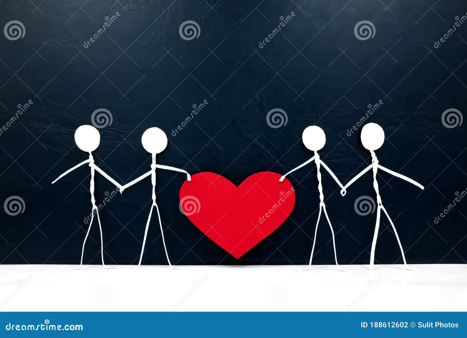 Two Stick Figures Holding Hands One With An Injury Over White ... Two Stick Figures Holding Hands One With An Injury Over White ...