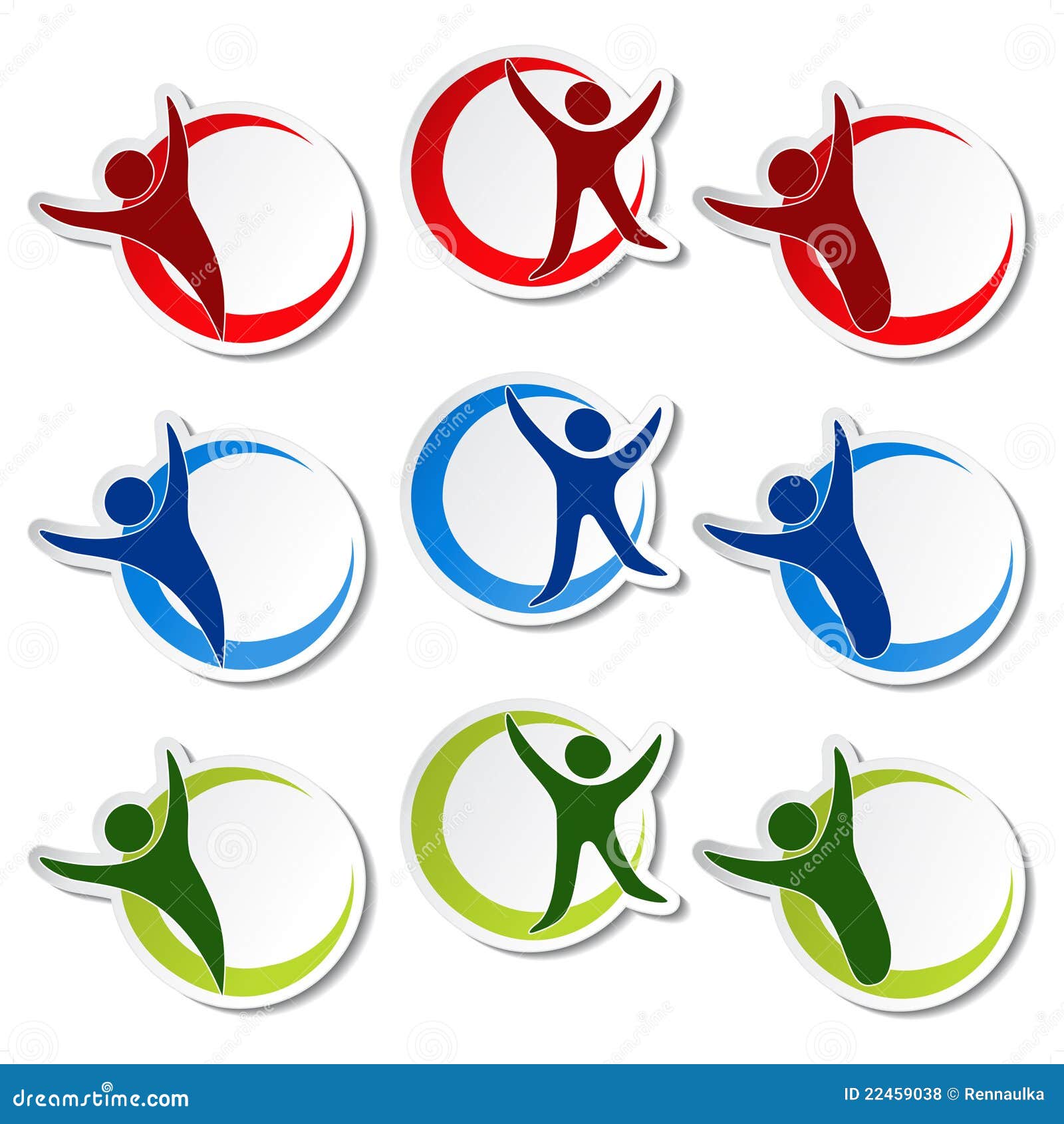 Human stickers stock vector. Illustration of edge, communication - 22459038