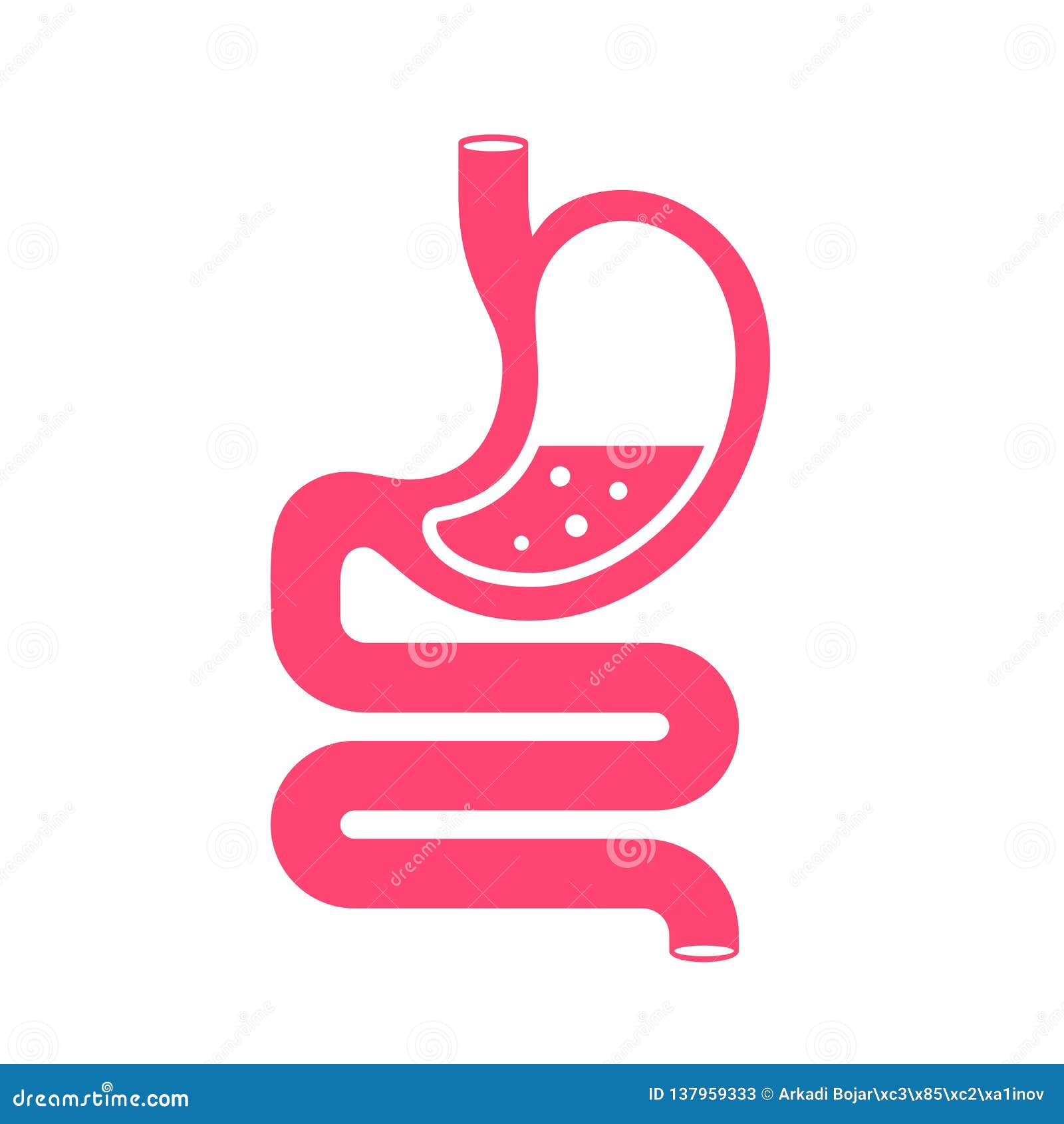 Human Stomach and Gastrointestinal System Icon Stock Vector ... Human Stomach and Gastrointestinal System Icon Stock Vector ...