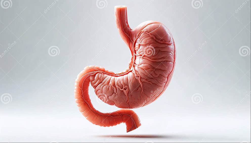 Human Stomach, Highlighting Its Internal Structures and Textures, AI ...