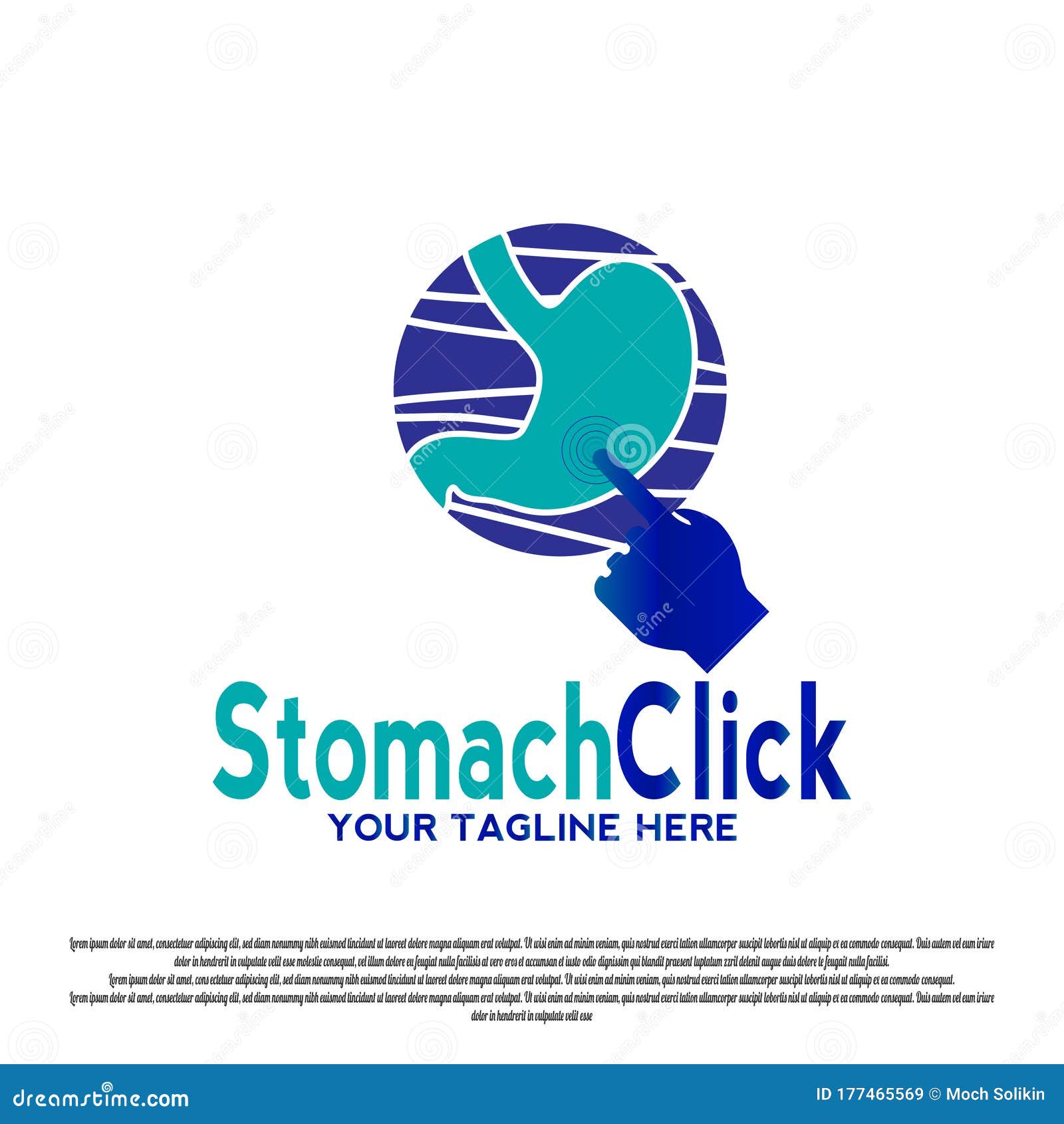 Human Stomach Vector Logo Design Stock Vector - Illustration of element ...