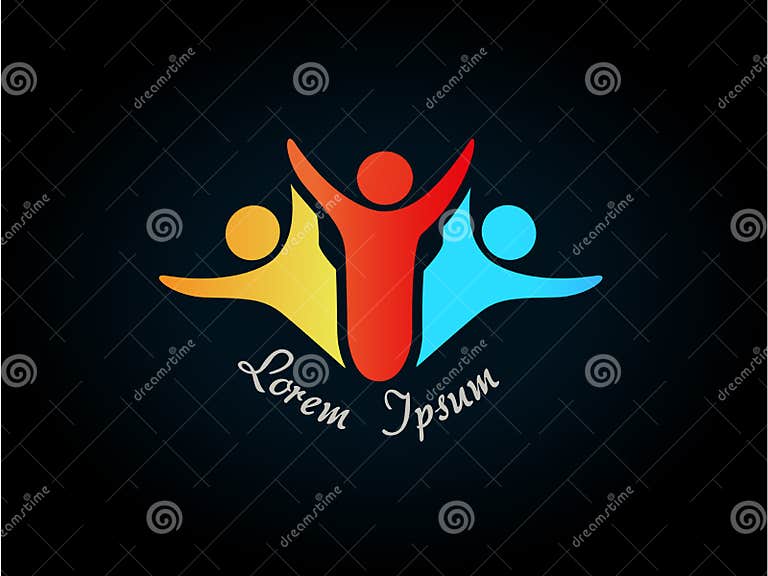 Human symbol - logo, icon stock vector. Illustration of edge - 28082839