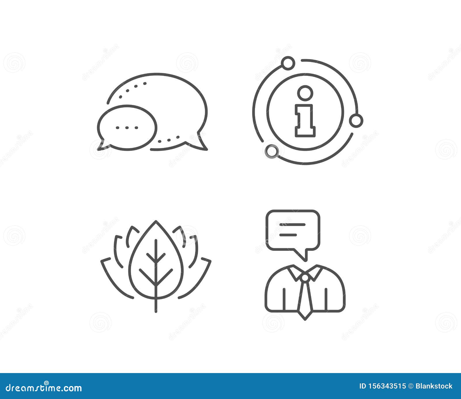 Human Talking Line Icon. Conversation Sign. Vector Stock Vector ...