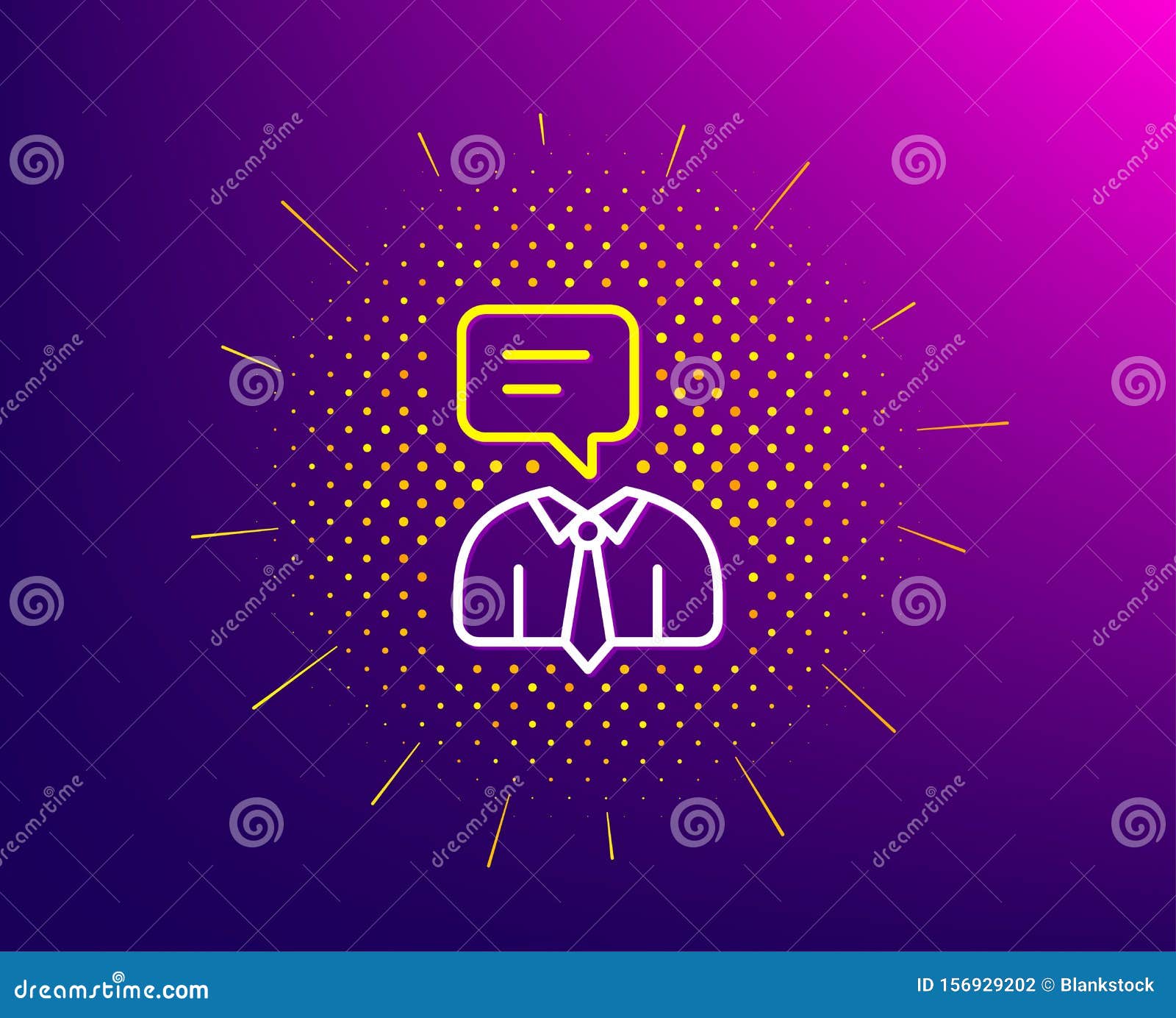 Human Talking Line Icon. Conversation Sign. Vector Stock Vector ...