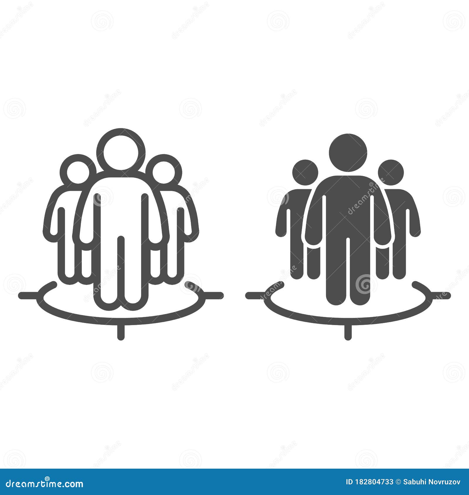 Human Target Team Line and Solid Icon. Focus Group and Target Audience ... Human Target Team Line and Solid Icon. Focus Group and Target Audience ...