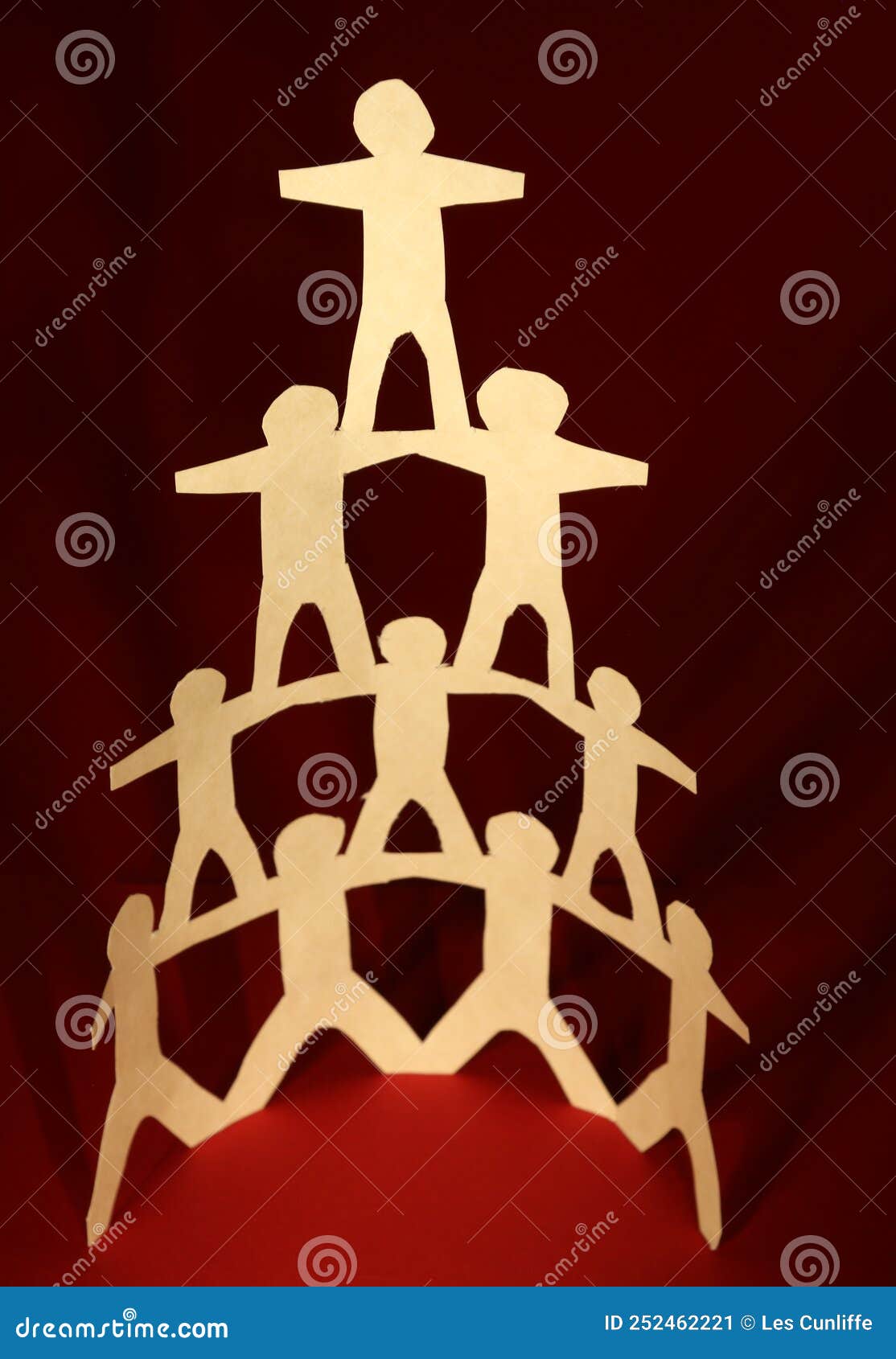 Human team pyramid stock image. Image of hierarchy, metaphor - 252462221