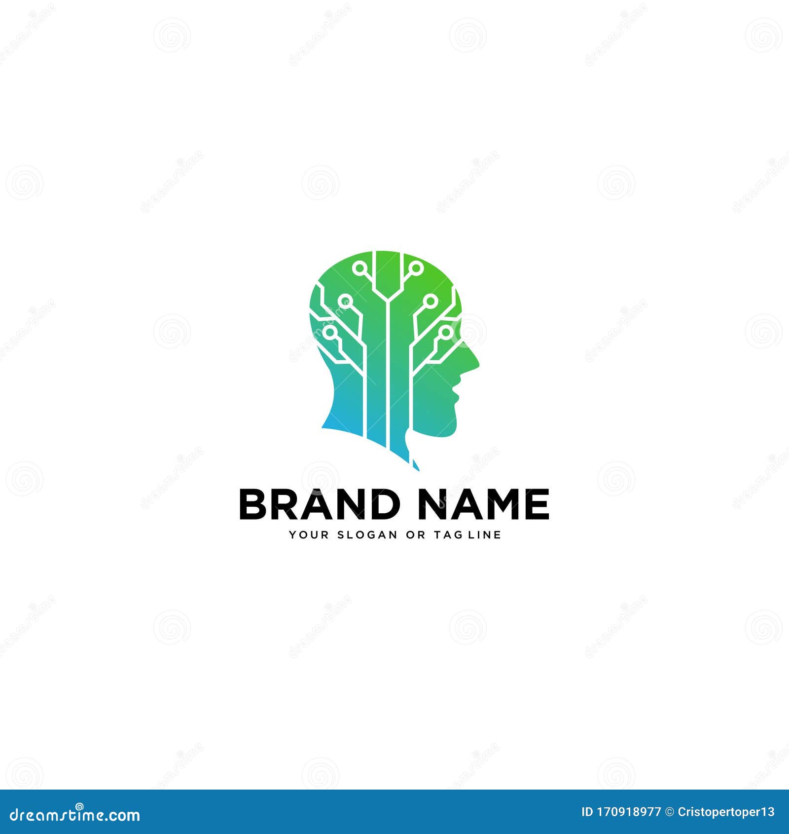 Human Tech Logo Design Vector Stock Vector - Illustration of idea ...