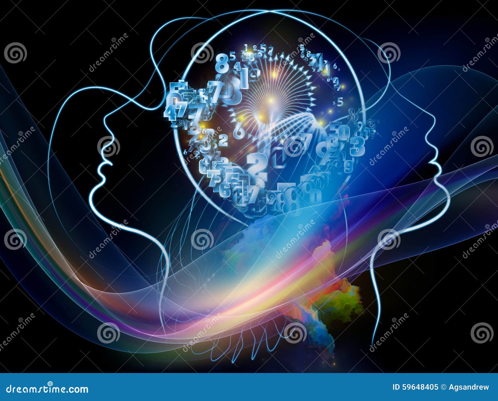 Human Technologies stock illustration. Illustration of composition ...