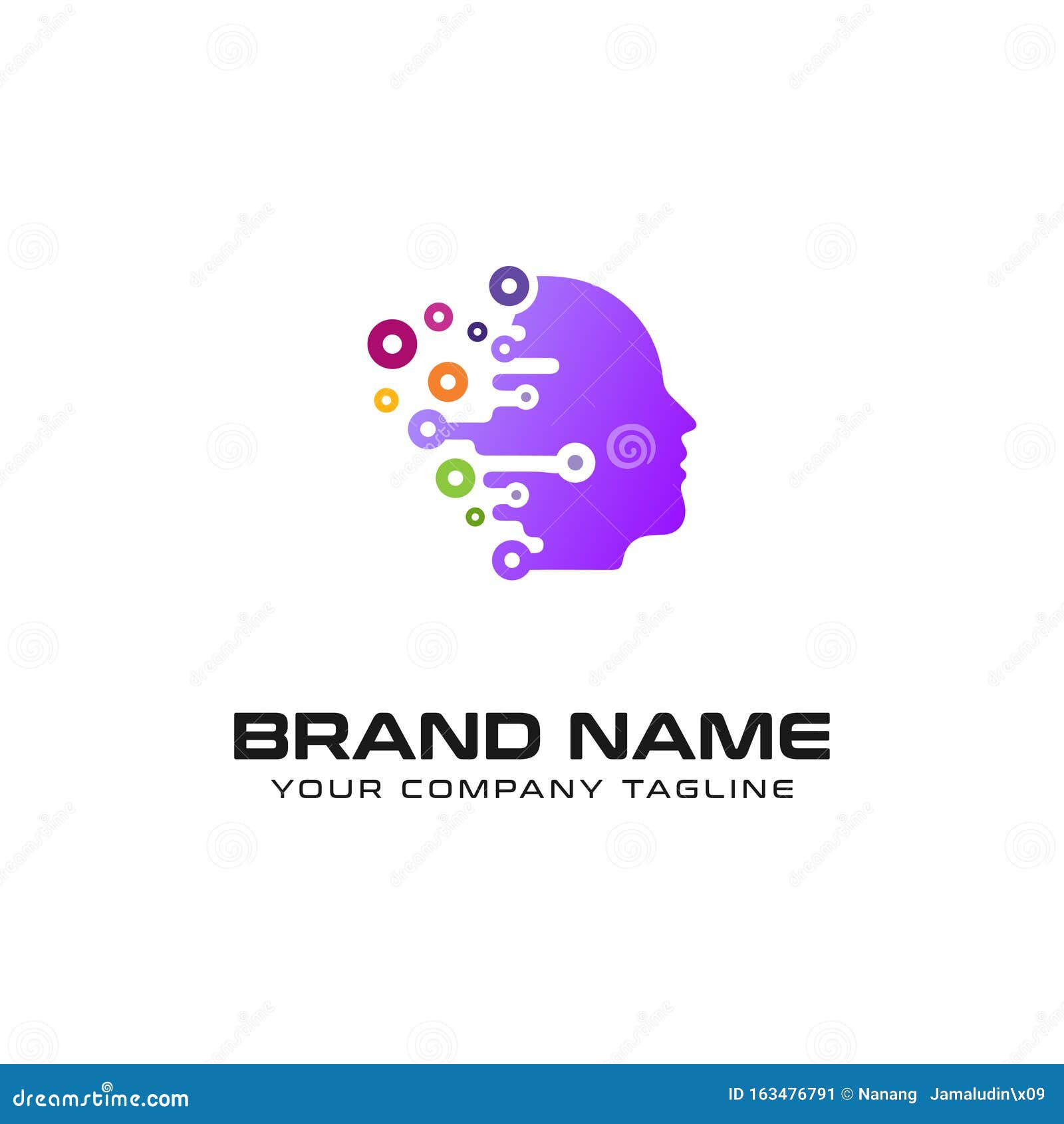 Human Technology Logo stock vector. Illustration of concept - 163476791