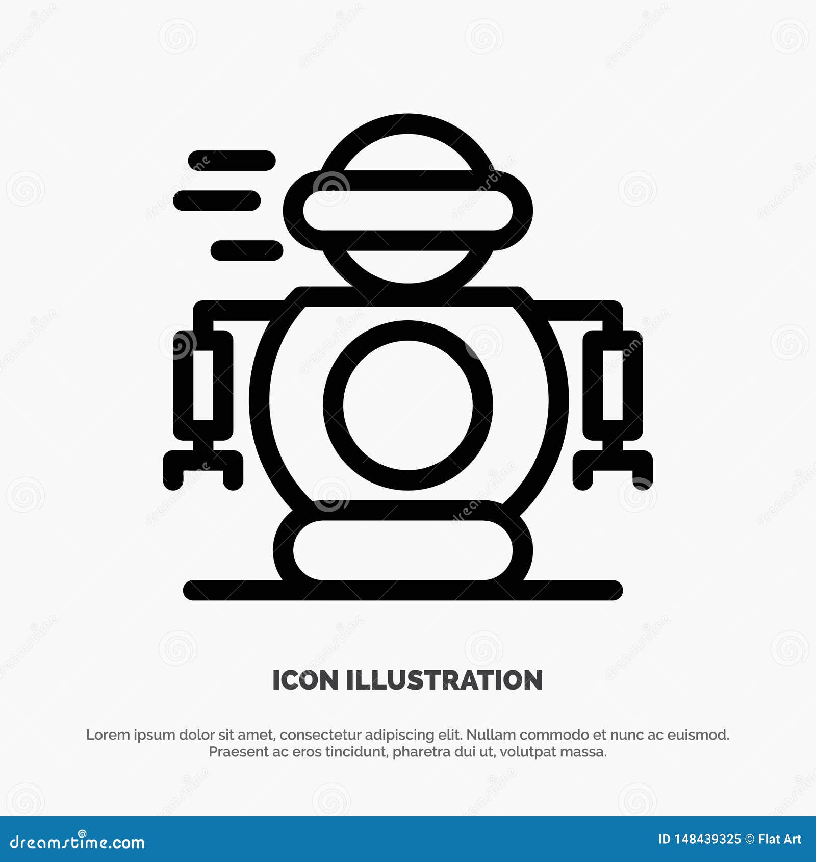 Human, Technology, Robotic, Robot Line Icon Vector Stock Vector ...