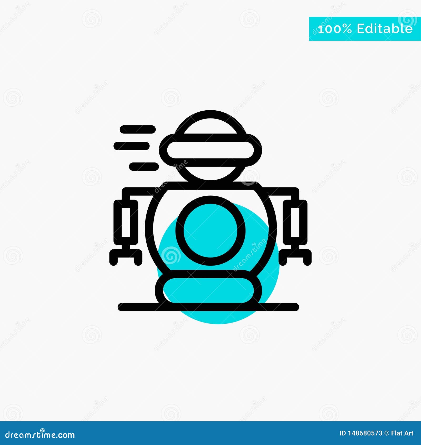 Human, Technology, Robotic, Robot Turquoise Highlight Circle Point ...
