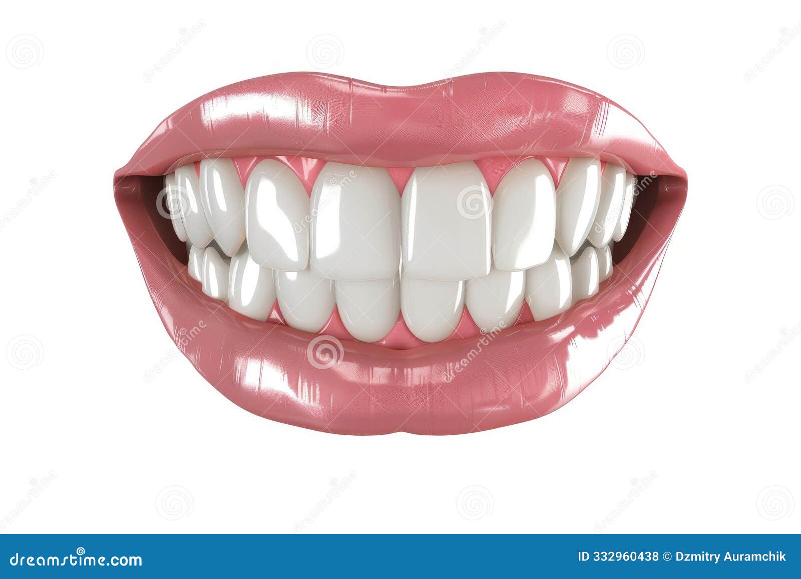 The Human Teeth Have Normal Occlusion. this is a Dental 3D Illustration ...