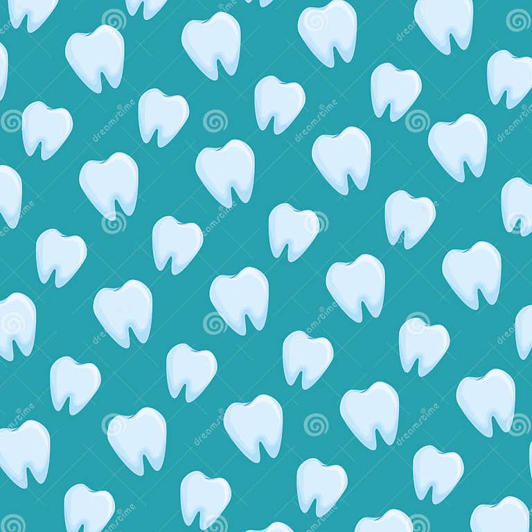 Human Teeth Pattern Background Stock Vector - Illustration of whitening ...