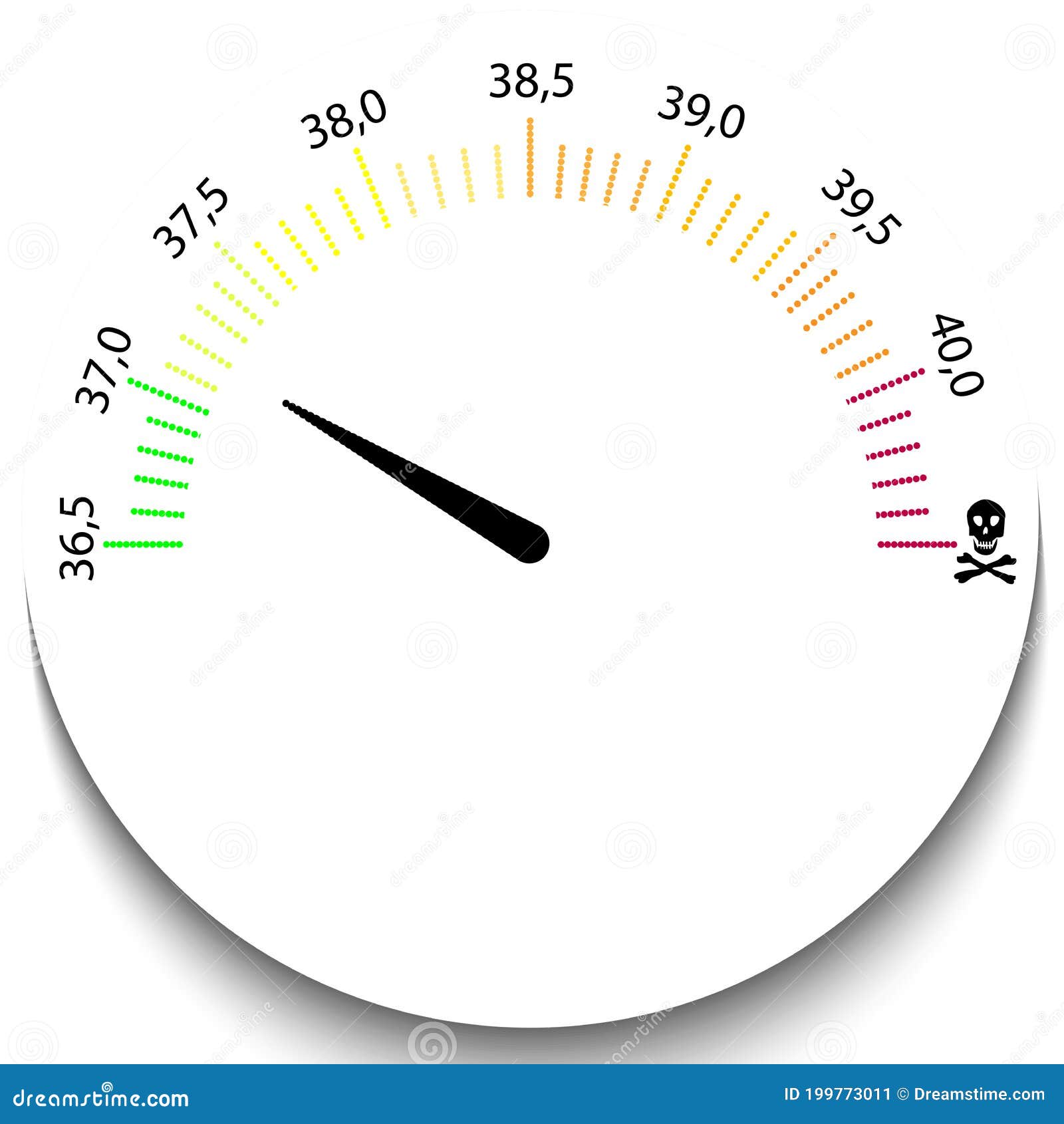 Human Temperature Controller. Realistic Metal Control Panel Tumbler ...
