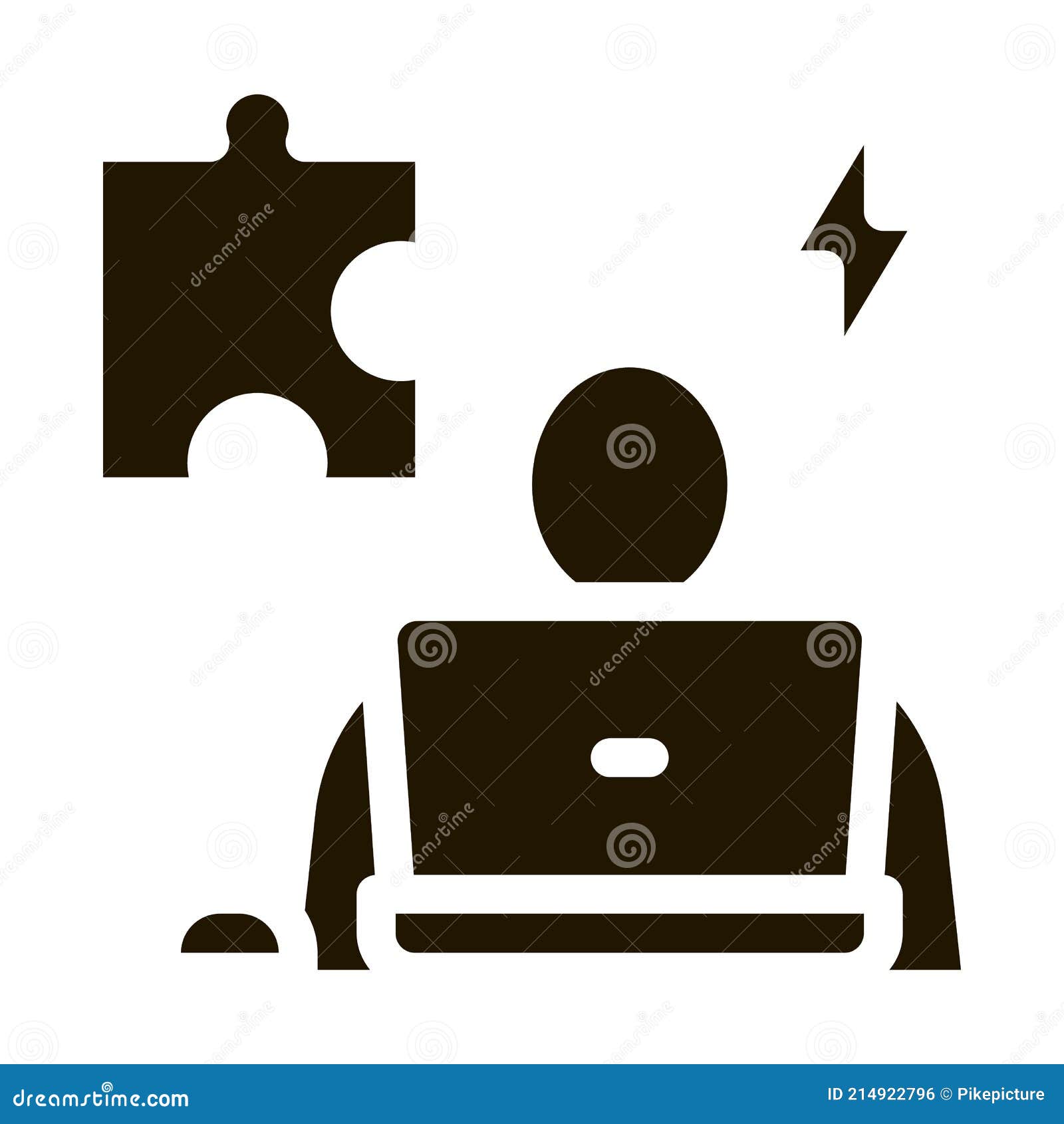 Human Testing Software Icon Vector Glyph Illustration Stock Vector ...