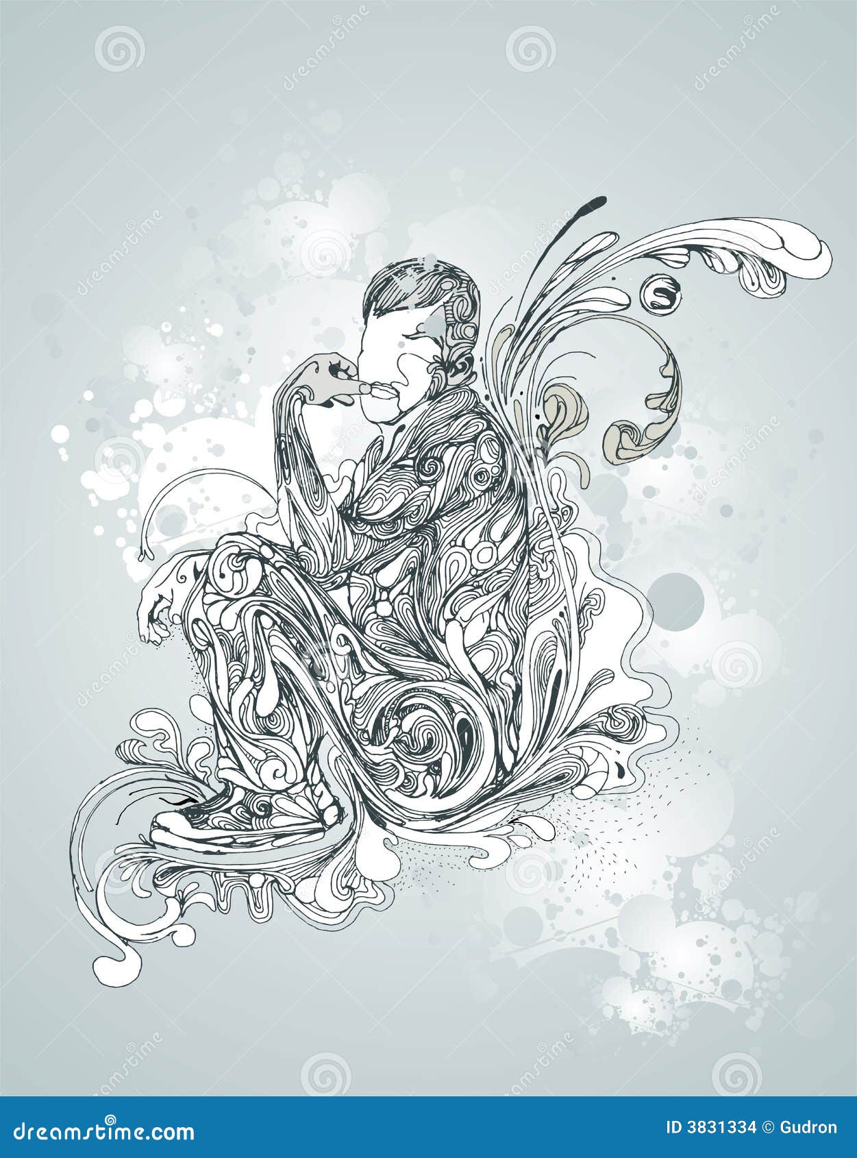 Human thinking concept stock vector. Illustration of thinking - 3831334