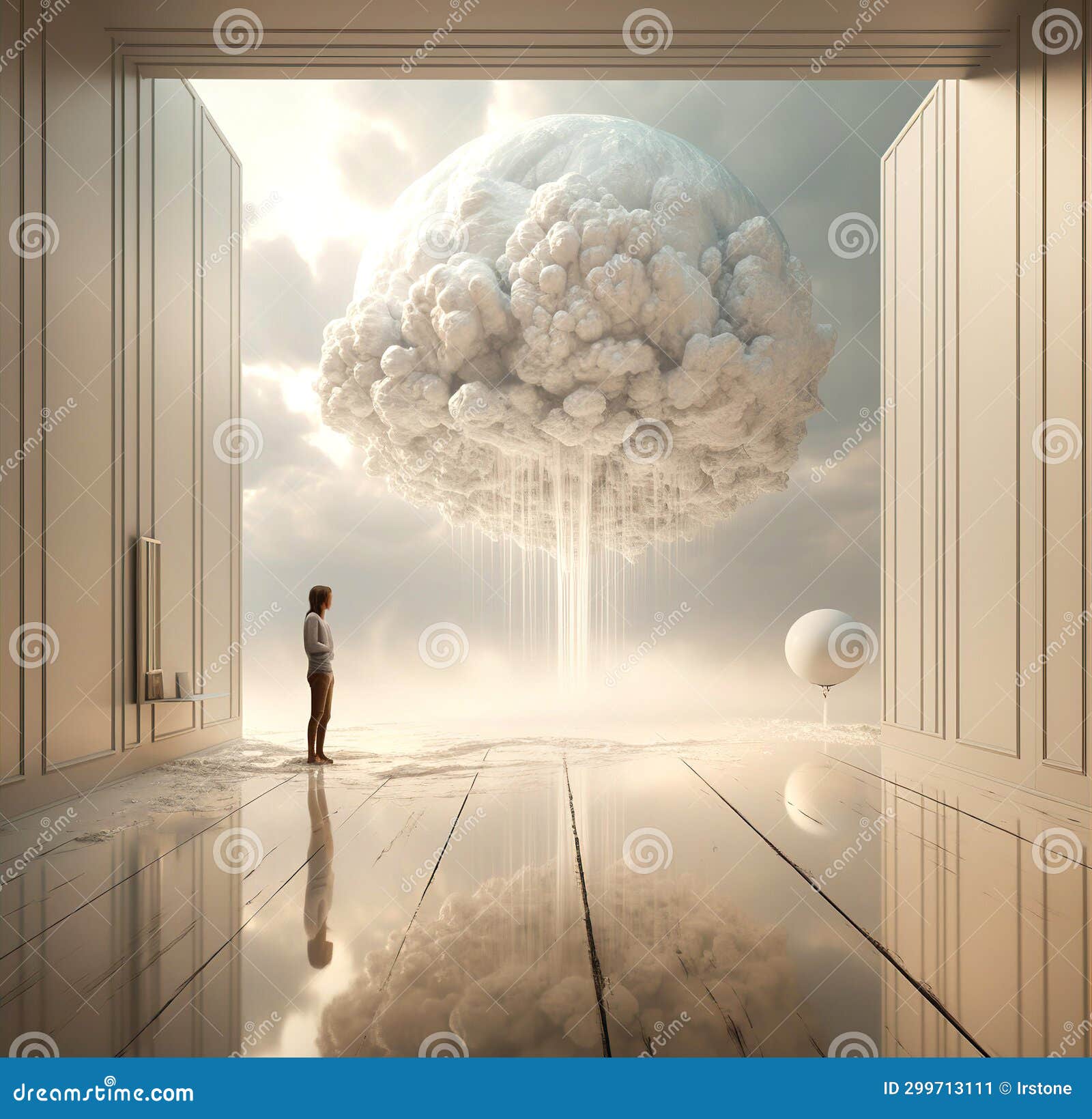 Human Thinking, Fantasy Visualisation, Stock Illustration ...