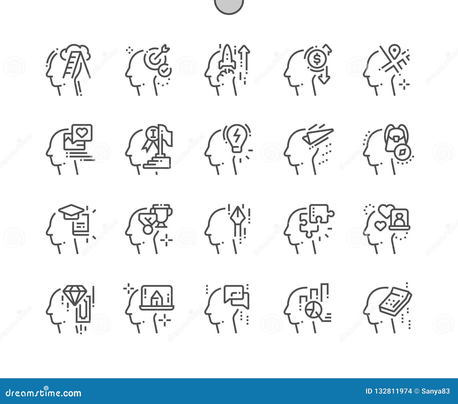 Human Thoughts, Thinking, Psychology And Intelligence Abstract Concept ...