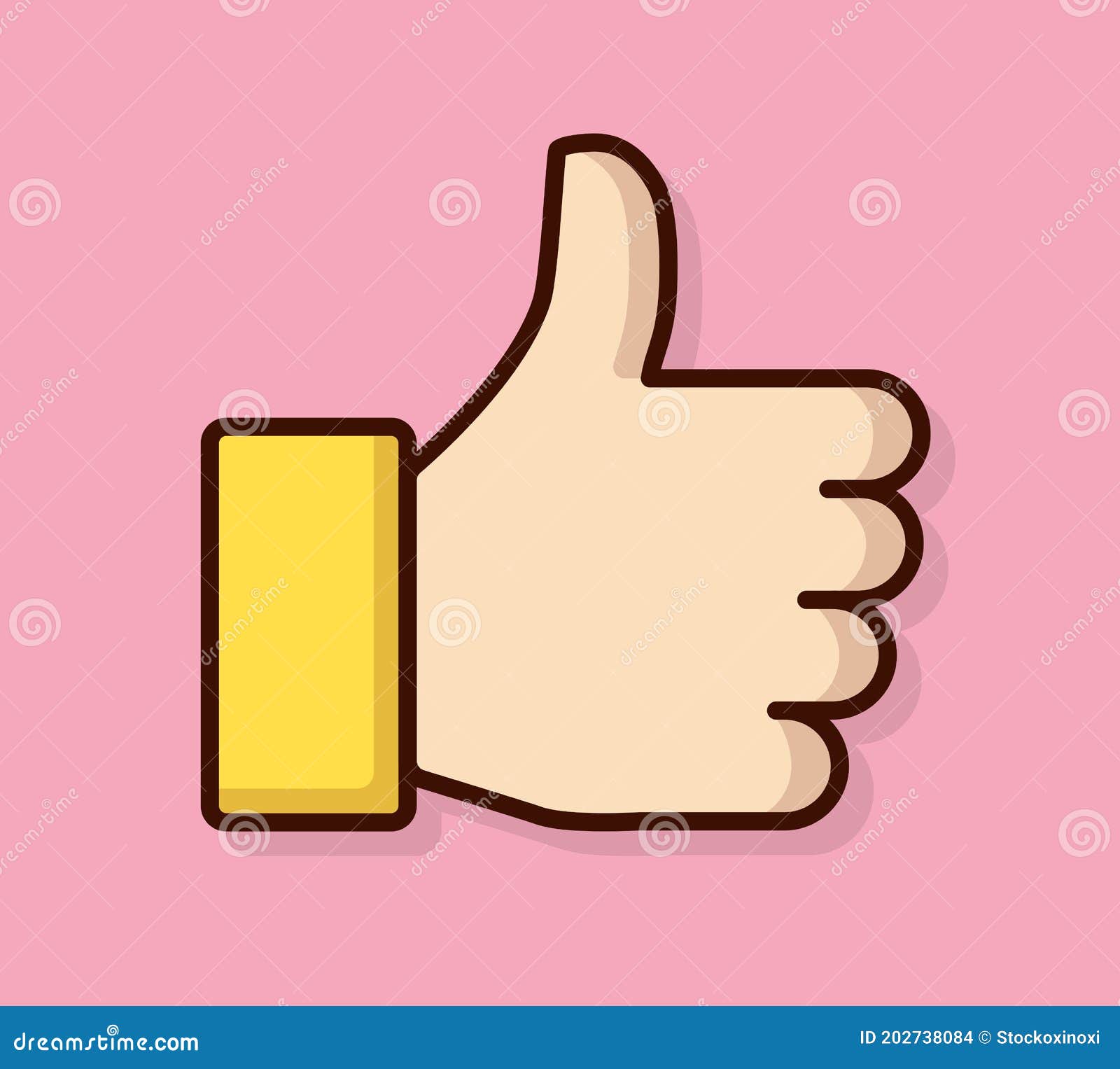 Human Thumb Up and Approval Icon Button Stock Vector - Illustration of ...