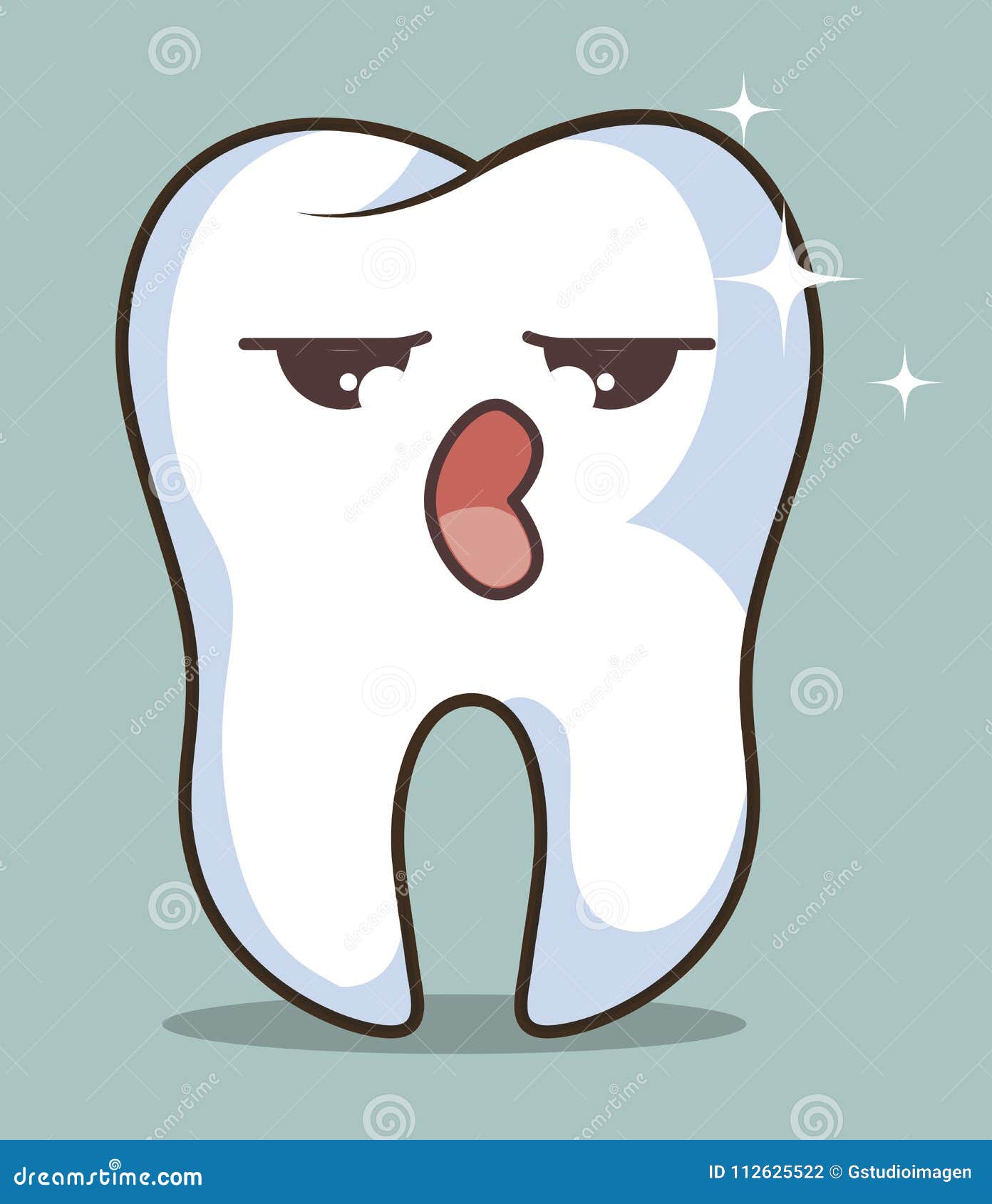 Human tooth character icon stock vector. Illustration of tooth - 112625522