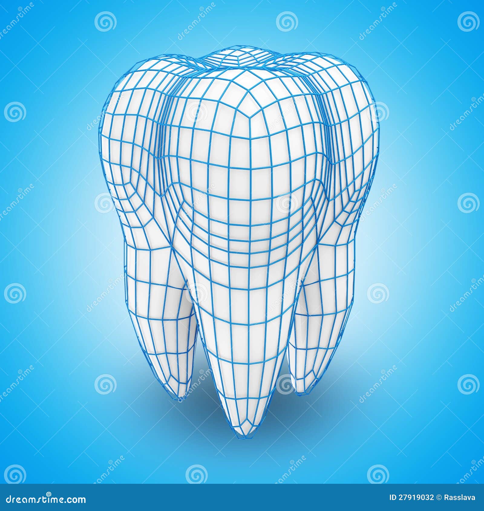 Human Tooth with Grid stock illustration. Illustration of caries - 27919032