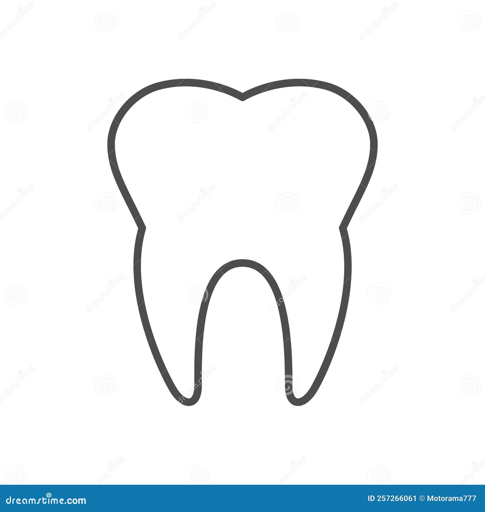 Human Tooth Line Outline Icon Stock Vector - Illustration of concept ...