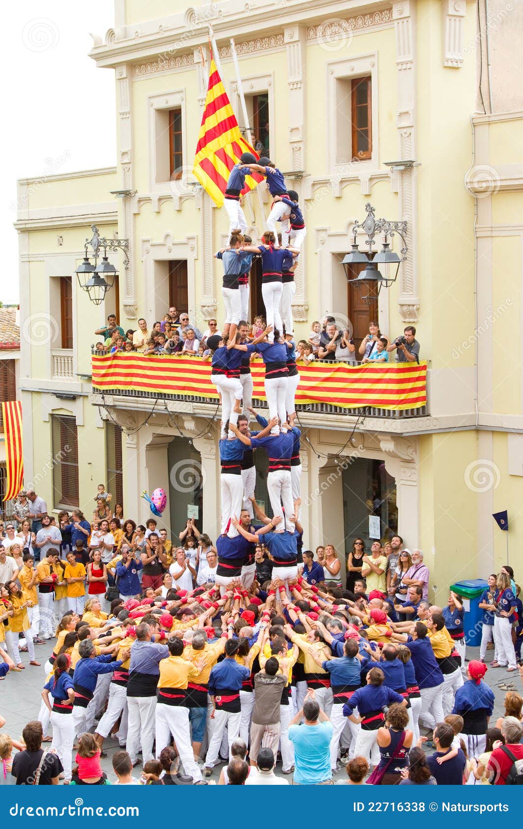 Human tower editorial stock photo. Image of strong, people - 22716338