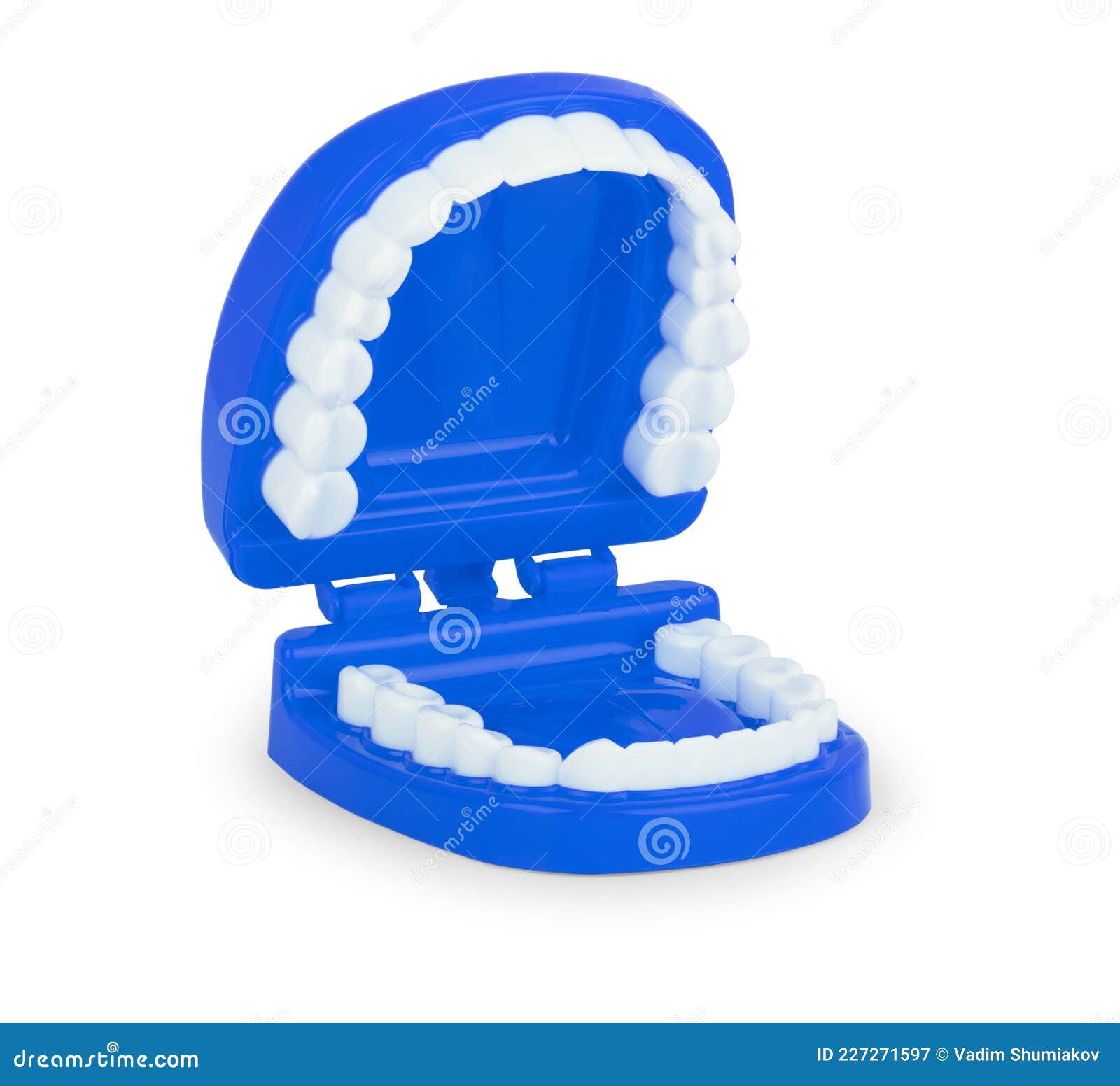 Human Toy Teeth on Whith Background, Jaws Open Stock Image - Image of ...