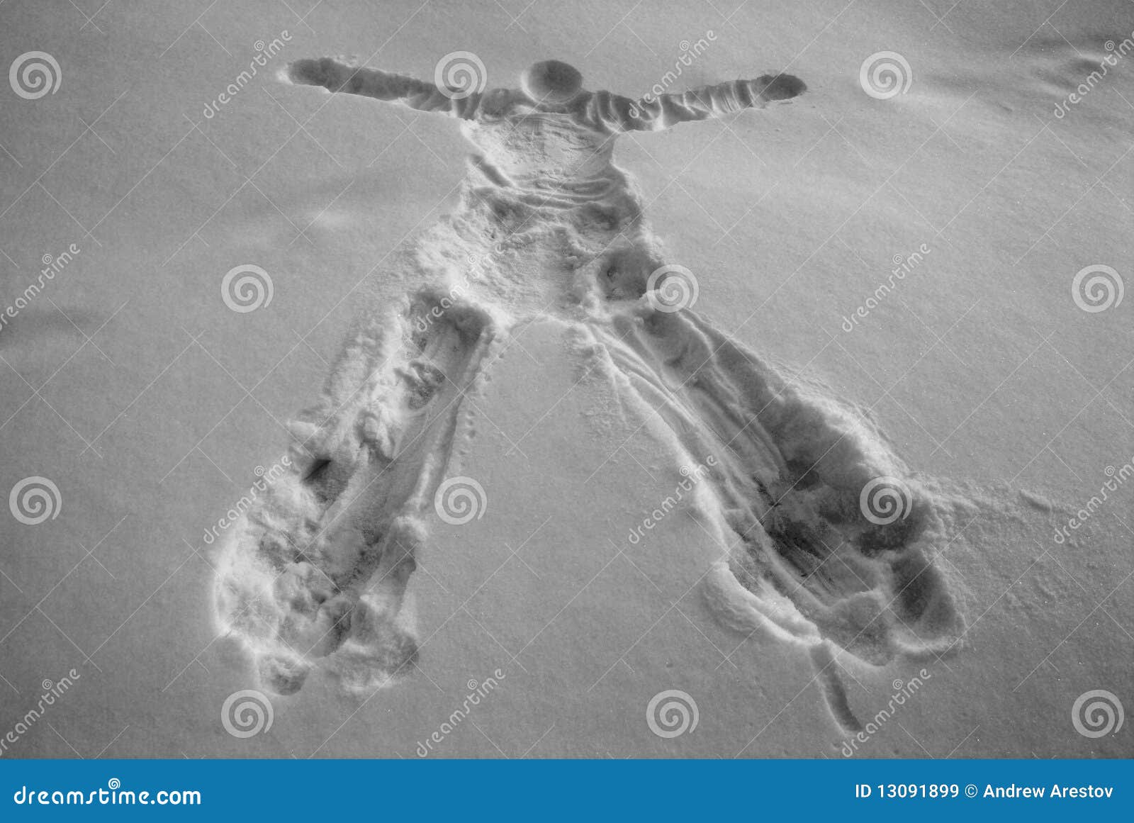 Human trace stock image. Image of snow, form, bright - 13091899