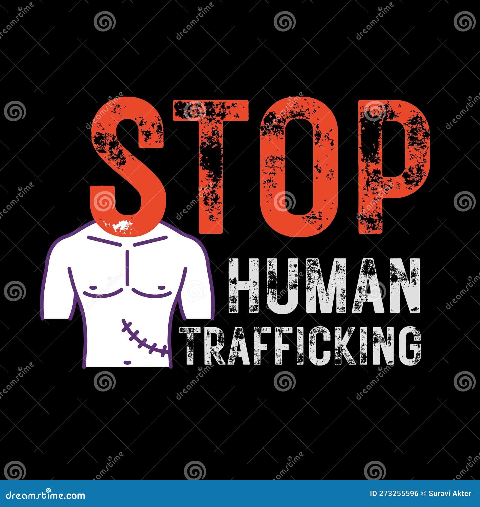 Stop Human Trafficking Signs