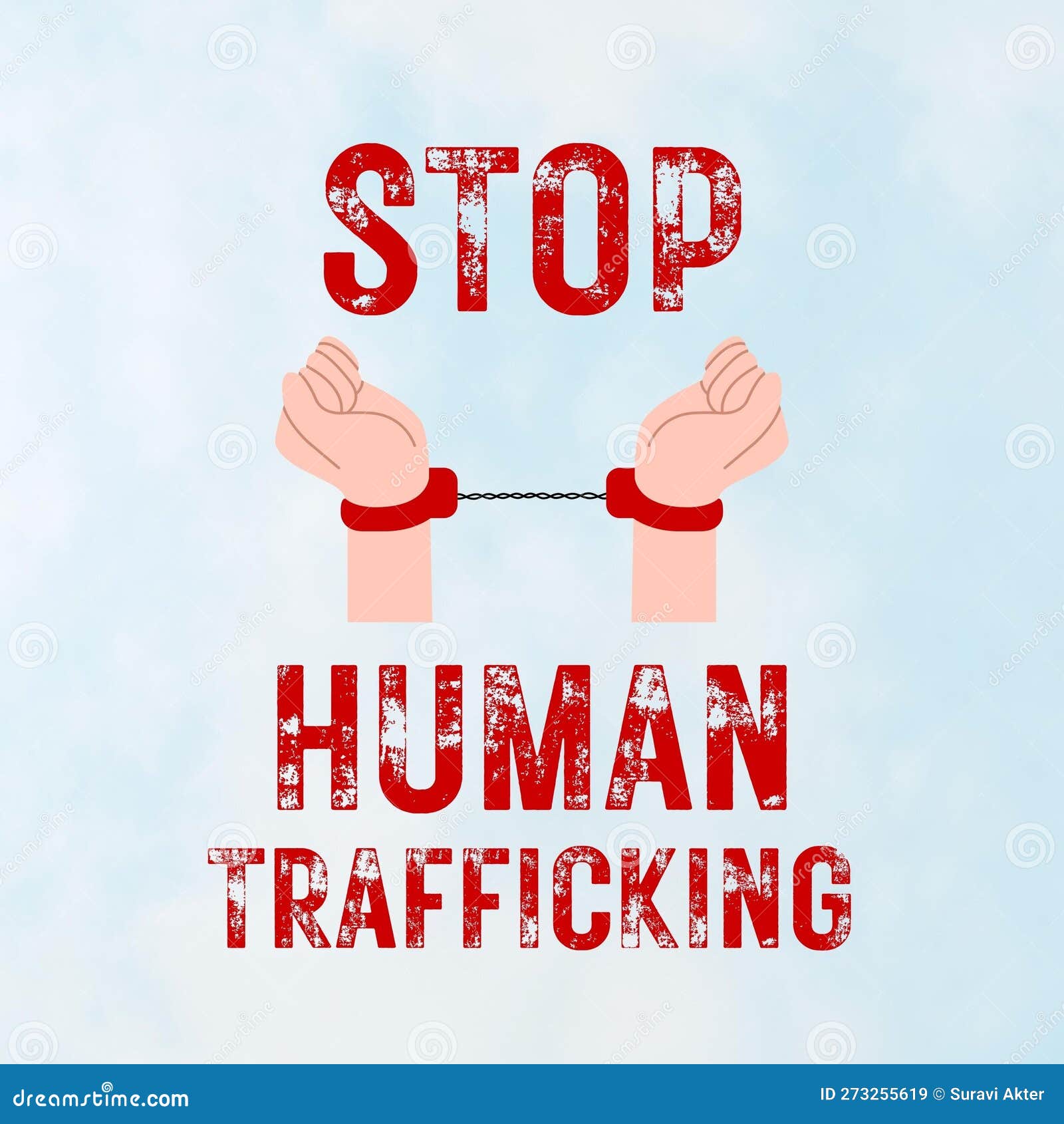 Illustration of Hands with Wrist Tied Together, Stop Human Trafficking, Human Trafficking ...