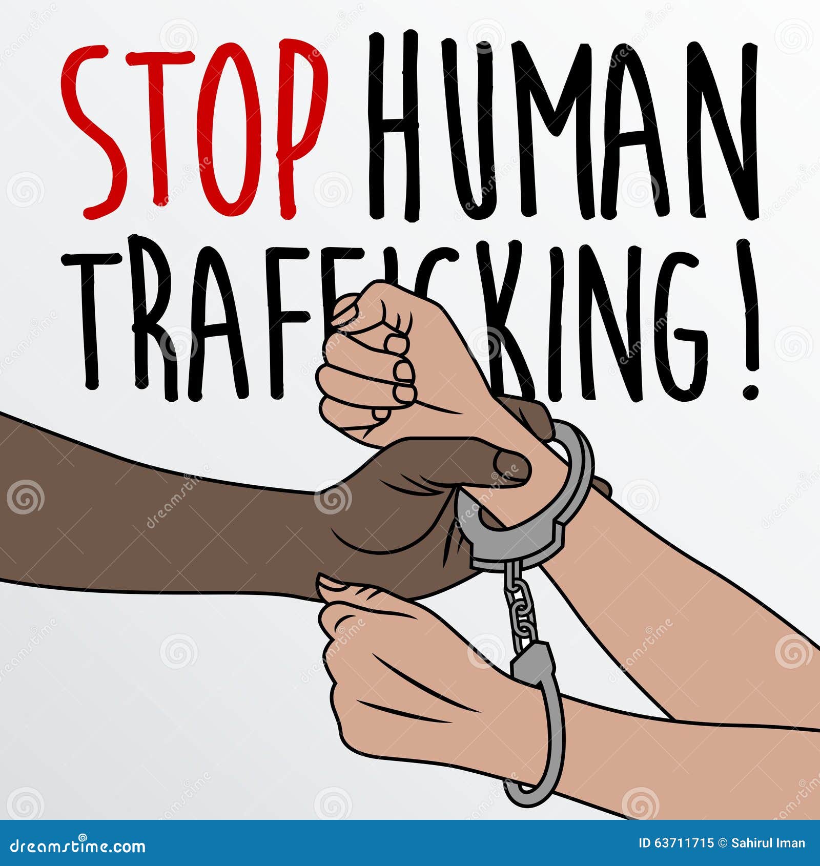 Human Trafficking Vector Template Stock Vector - Illustration of civil ...