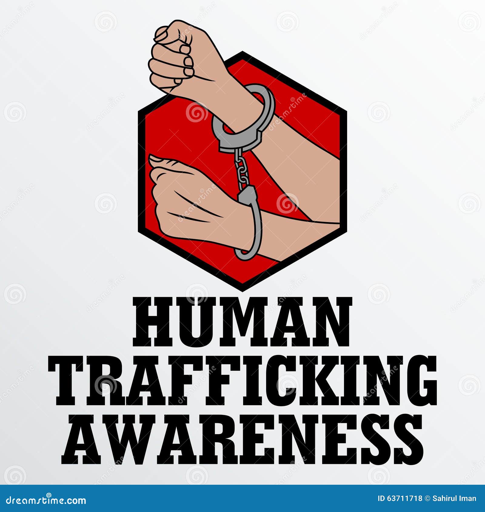Human Trafficking Vector Template Stock Vector - Illustration of ...