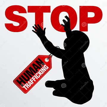 Human Trafficking Vector Template Stock Vector - Illustration of ...